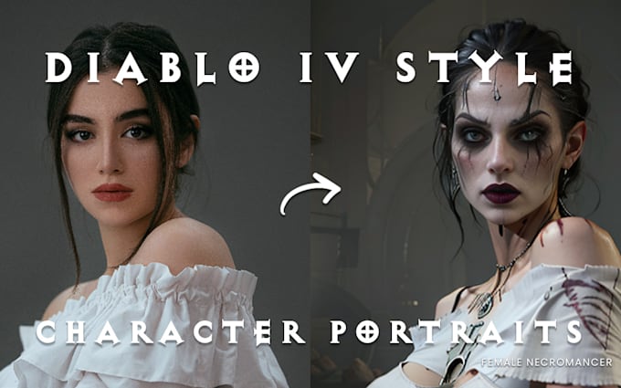 Turn a profile picture into a diablo 4 style character by Muralnets ...