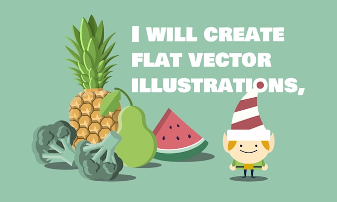 Create custom flat vector illustration by Chirsruga | Fiverr
