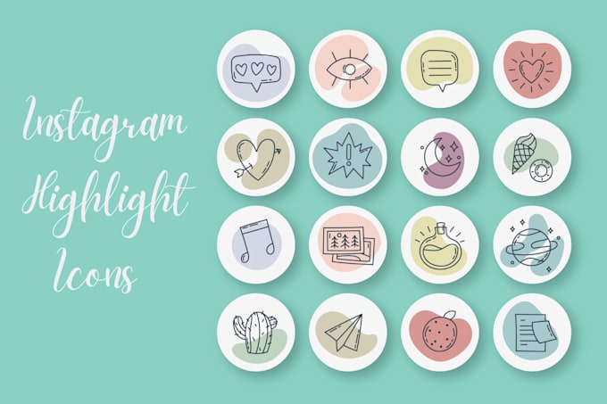 Create custom highlight icons for instagram by Ashrifrihan | Fiverr