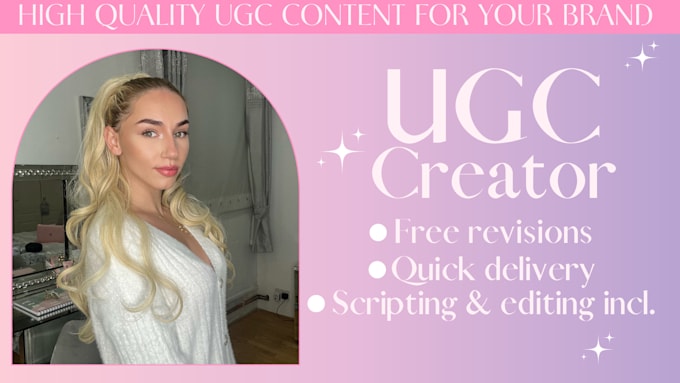 Create tik tok and ugc video ads for dropshipping products by Janeveronika | Fiverr