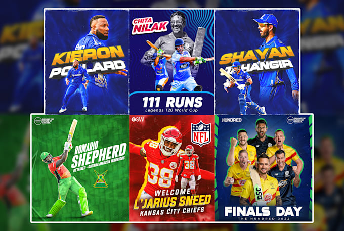 Design sports social media graphics by Junaid_mwt | Fiverr