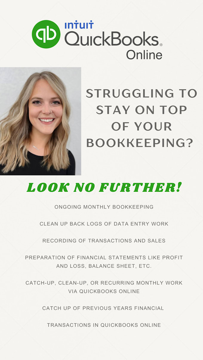Set up, clean up, and provide monthly bookkeeping services by Ashley ...