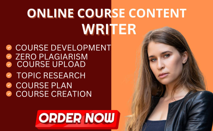 Create online course content, course development, course curriculum by ... Create online course content, course development, course curriculum by ...