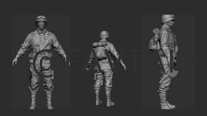 Create cinema 4d character, zbrush chatacter, 3d metahuman character ...