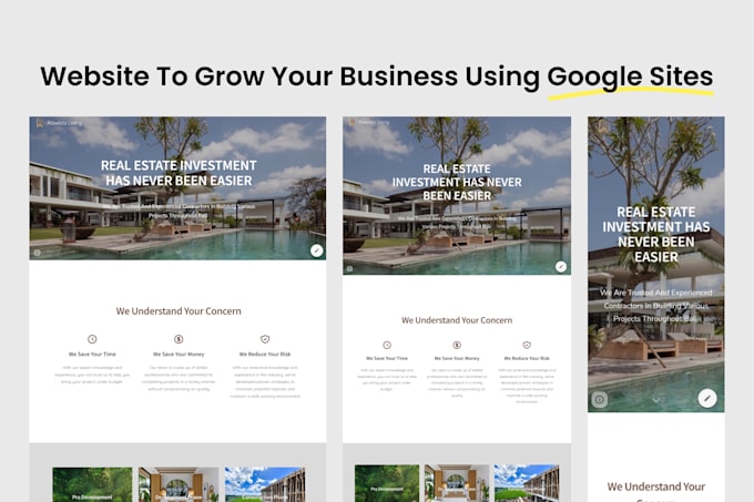 Create a professional and modern website using google sites by ...