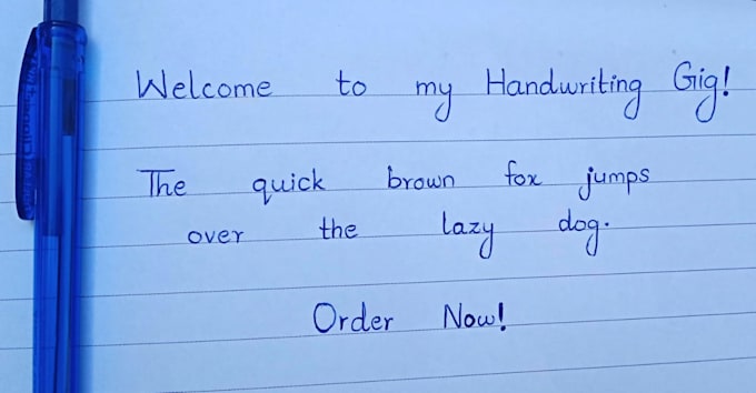Create beautiful handwritten scripts by Siru244 | Fiverr