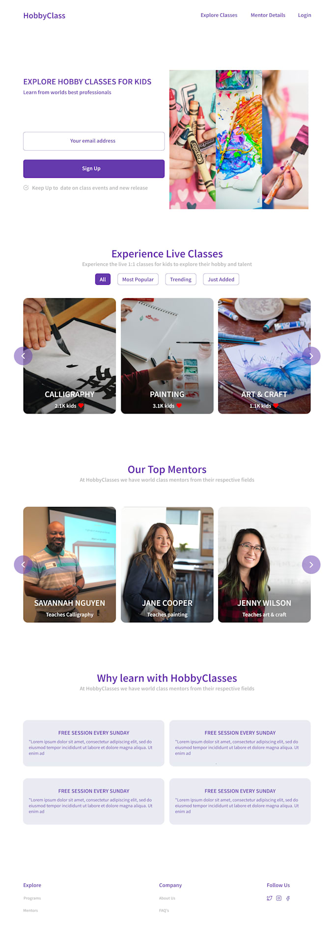 Do website ui design, mobile app ui, logo design using figma and canva by Yukti_designer2 | Fiverr