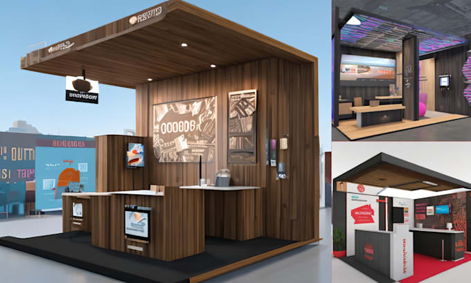 Design 3d trade booth,posm booth, retail display,exhibition stand,stall ...