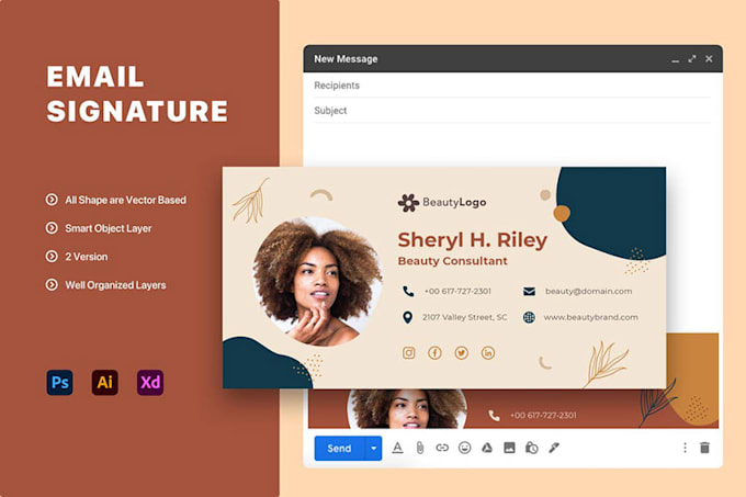 Make A Clickable Html Email Signature For Outlook Gmail Etc By Ahmedak786 Fiverr