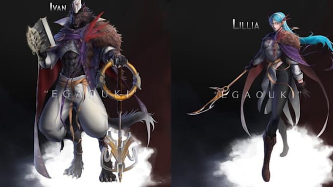 Design 2d, 3d character for vtuber, and realistic 2d by Egaouki | Fiverr