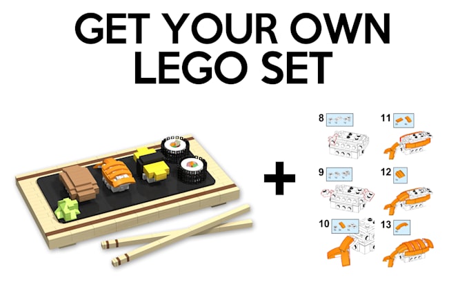 Create your own lego set with instructions by Brambillibus | Fiverr