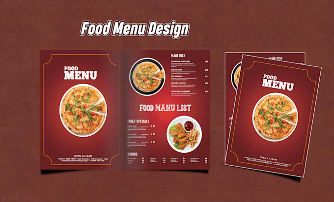 Eye catching food menu design for your restaurant business by Mdriadul ...