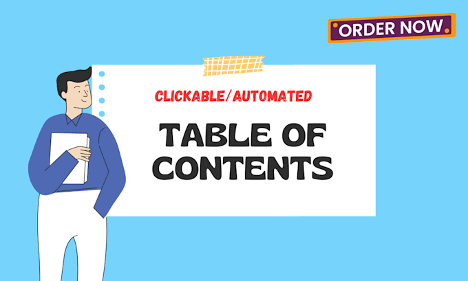 Create a reliable and clickable table of contents for you by Muhammadashan91 | Fiverr