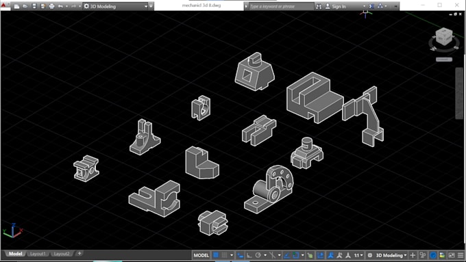2d and 3d mechanical, engineering drawing using autocad by ...