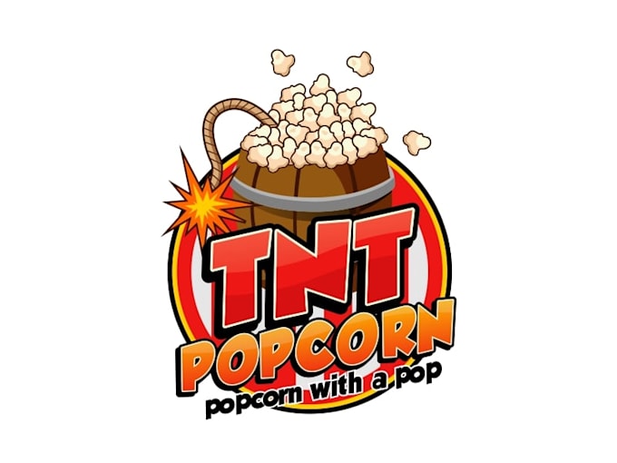 Make professional popcorn logo design by Prohaka_marge | Fiverr