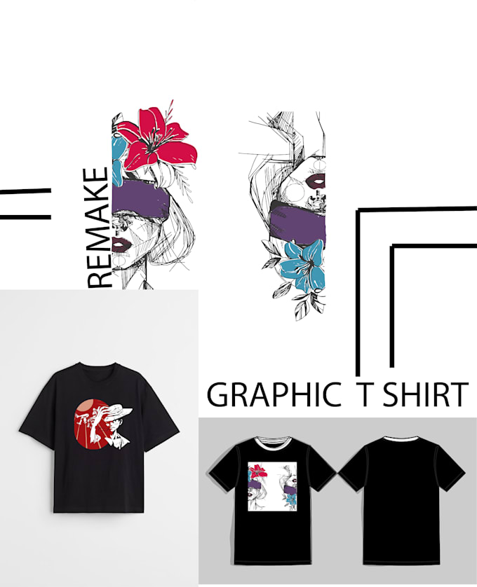 T shirt design, sketch to t shirt, remake or redraw t shirt designs by ...