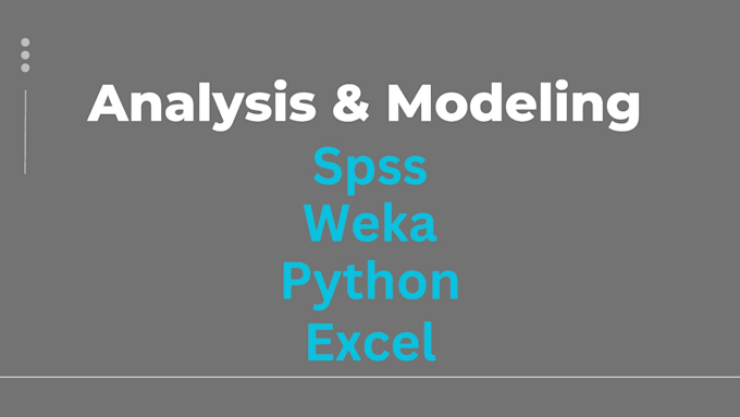 Data analysis, data science using spss, rstudio, python,stata, weka and excel by S_q_pro | Fiverr