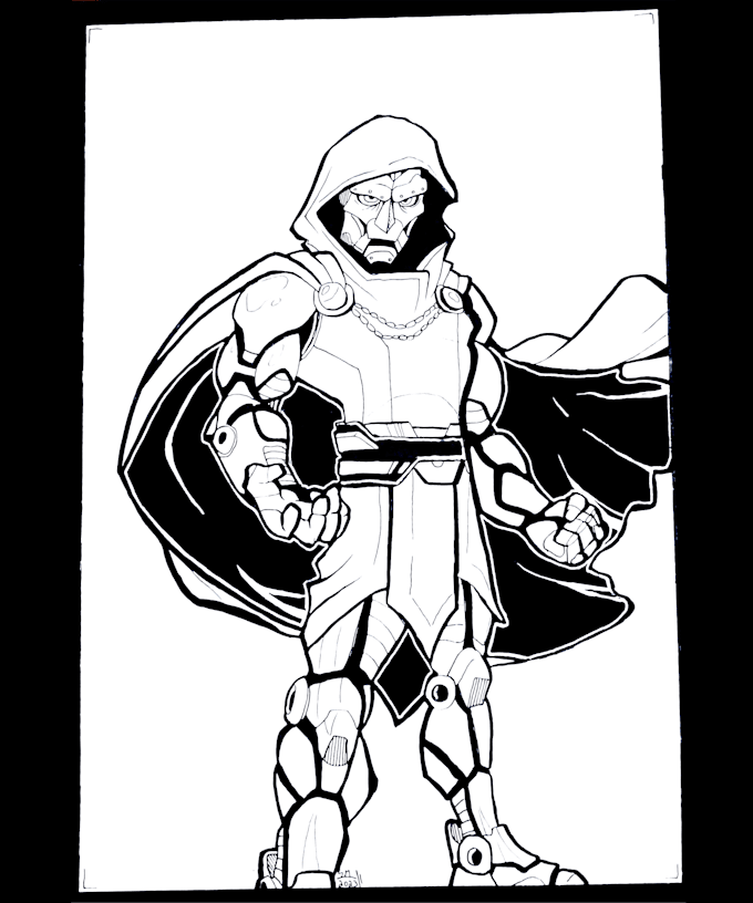 fortnite doom coloring pages