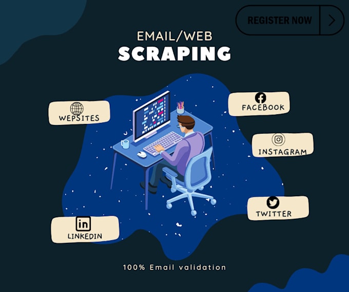 Do email scraping for facebook, instagram, and other social media ...