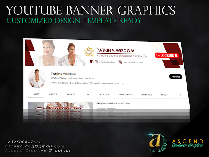 Do captivating designs for youtube banner by Ron_ascendcg | Fiverr