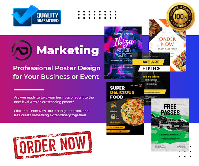 Make a professional poster design for your business or event by ...