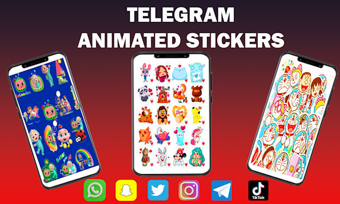 Make animated stickers or emojies for telegram and whats app by ...