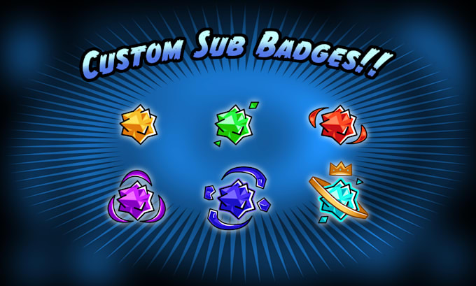 Make sub badges for your channel or stream by Smitholbee | Fiverr