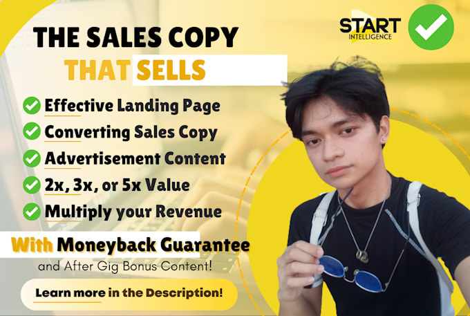 Make you an interesting sales copy that sells by Jhaybien | Fiverr