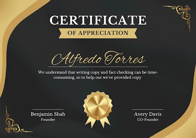 Do the perfect certificate design only for you by Nyomik | Fiverr