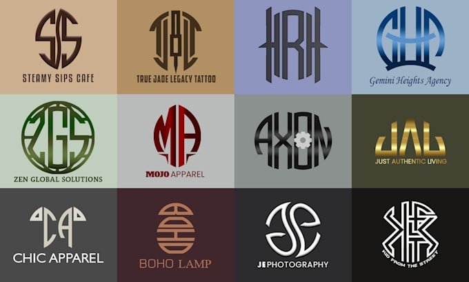 Do a monogram type of logo design by Vincent_joseph | Fiverr
