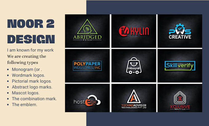 Do modern business logo design by Noor2design | Fiverr