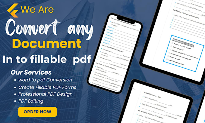 Create fillable pdf forms and design within 24 hours by Adpro14939 | Fiverr