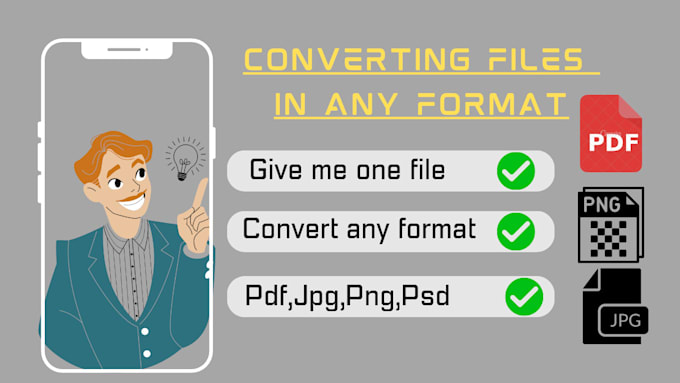 Any files can be converted to any format by Upendrabudha899 | Fiverr