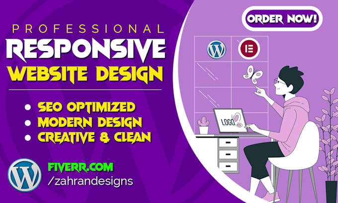 Design and redesign modern and responsive wordpress website by ...