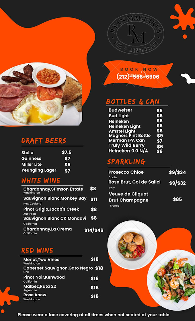 Design attractive food menu, restaurant menu, and food flyer by Usmangraphics11 | Fiverr