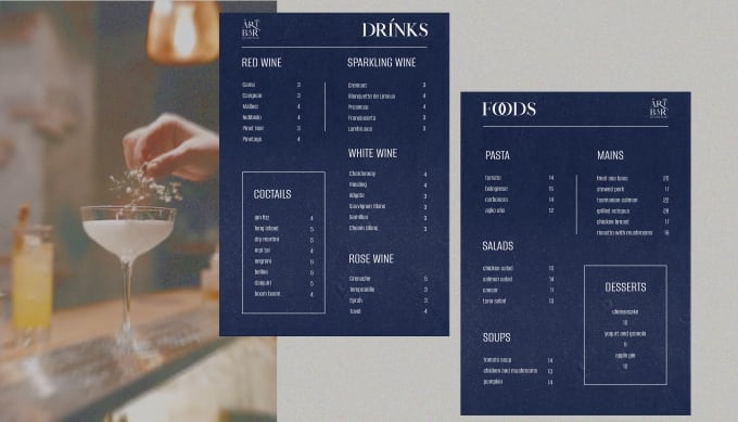Design modern restaurant menu, food menu, bar menu by Alice_shulliss ...