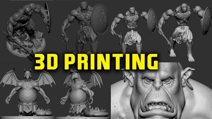 Sculpt high detailed 3d models for 3d printing by Xhea_3d_artist_ | Fiverr