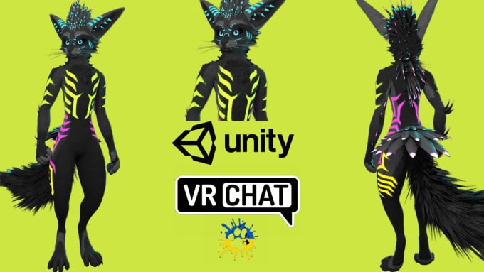 Create Custom Vrchat Avatar Vrc Avatar Vrc Character Vr Chat Avatar