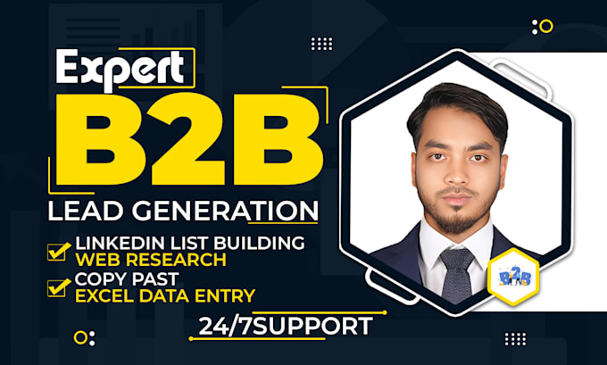 Provide b2b lead generation, linkedin leads and prospect email list by Mahiuddinhasan | Fiverr