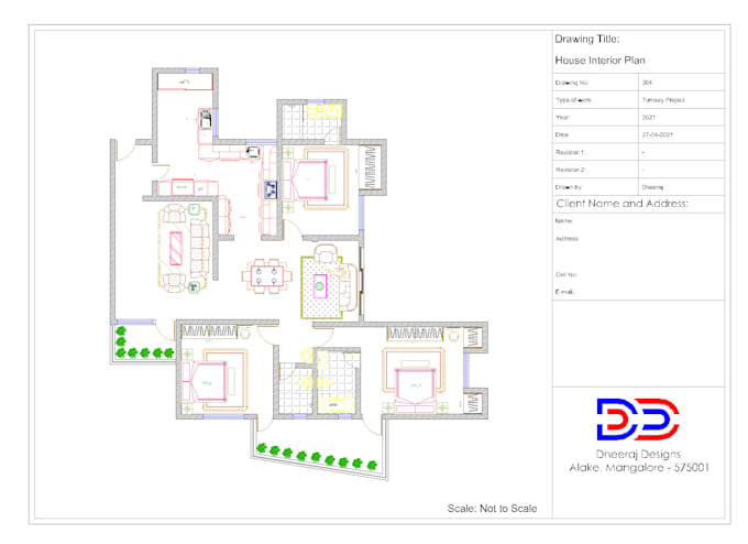 Be your draftsman for house plans, 2d floor plan blueprints by ...
