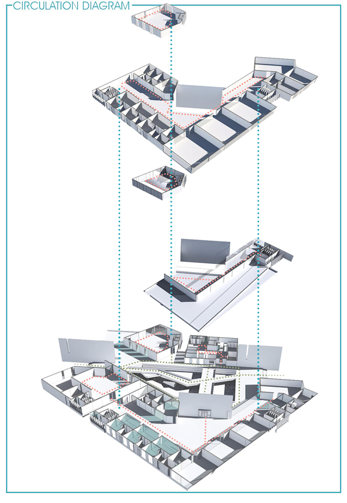 Do architecture diagrams 2d and 3d by Nouranehicham95 | Fiverr