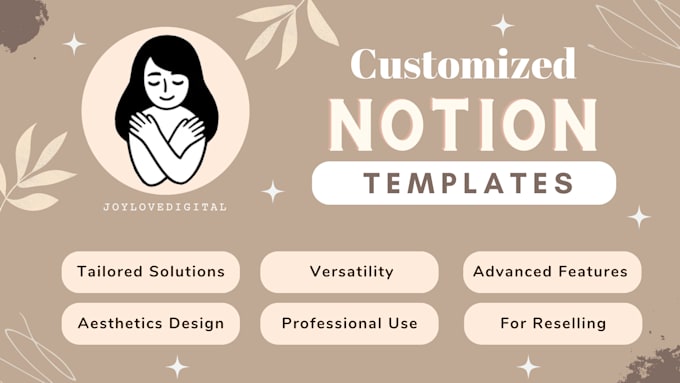 Craft customized and advanced notion templates by Joylovedigital | Fiverr