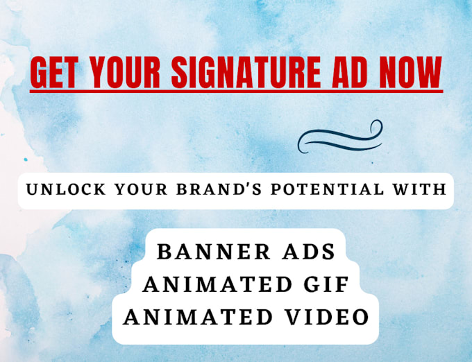 Create captivating animated ads and gifs by Ayeshasaeed233 | Fiverr