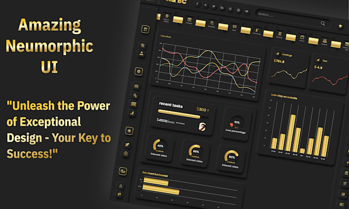 Design neomorphic ui design, web, and mobile, ui by Mohsinshah326 | Fiverr