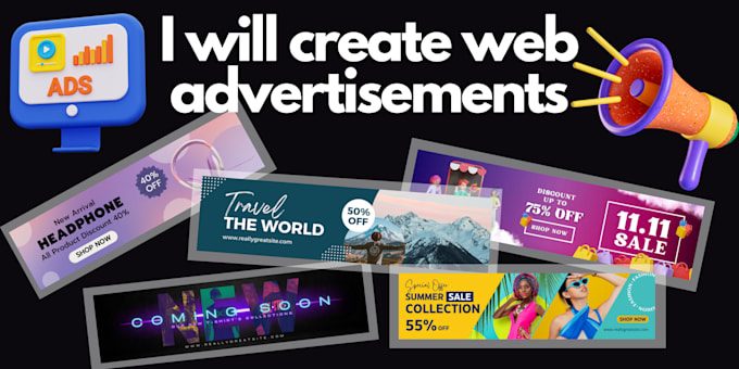 Create web advertisements for your business by Heshansgraphics | Fiverr
