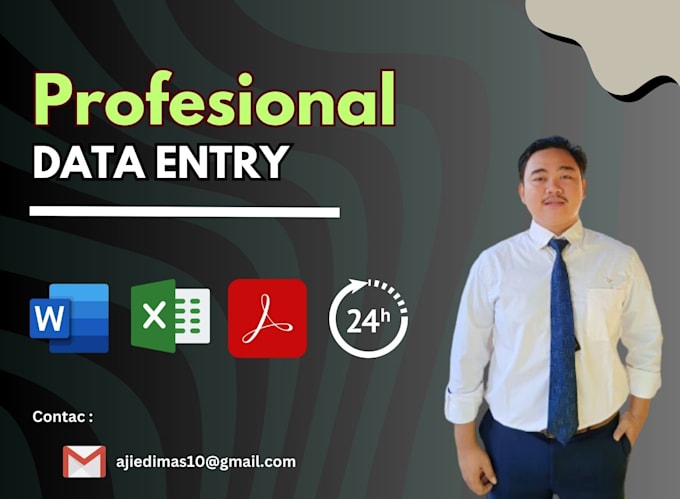 Do data entry ms word and ms excel by Dimasajie_ | Fiverr