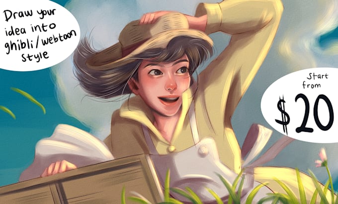 Draw fanart into webtoon style by Usagis | Fiverr