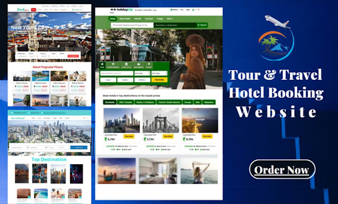 Create tour, travel, and hotel booking website development services by ...
