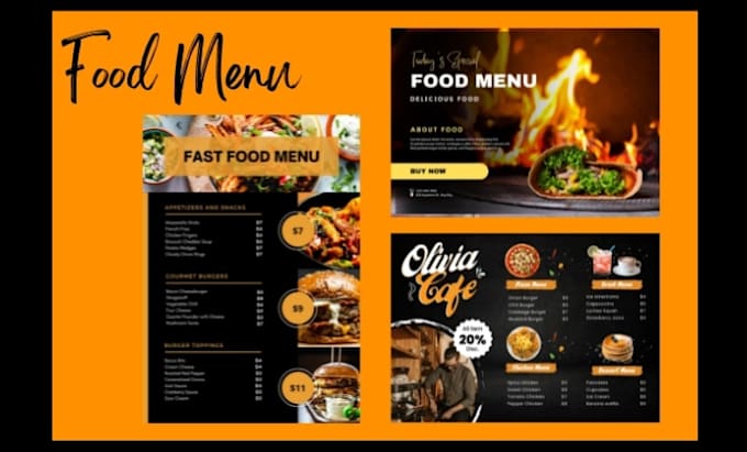 Design attractive menu card and modern restaurant menu by Aligraphix313 ...