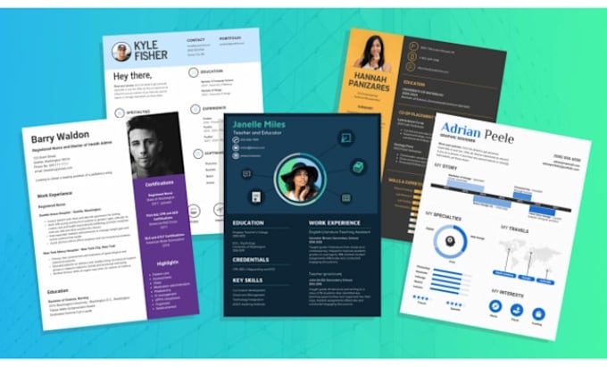 Design eye catching and unique infographic resume by Mtahirkhani | Fiverr